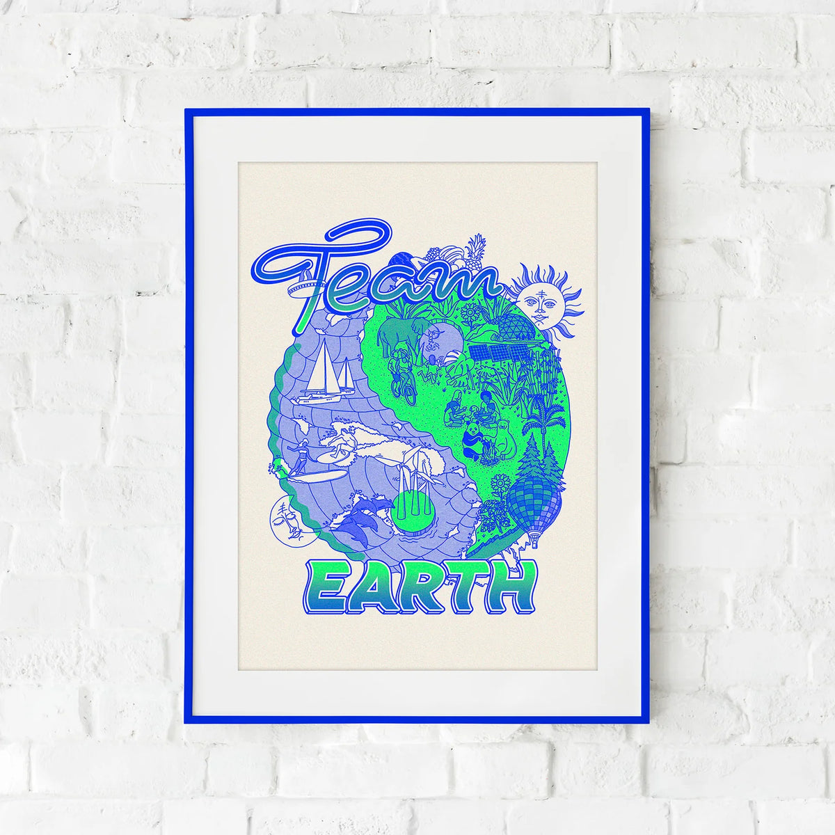 Klimaplakat - Team Earth – Green Living